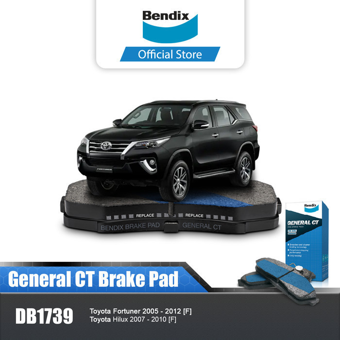 Jual Bendix Kampas Rem Depan Mobil Toyota Fortuner 2005-2012 DB1739GCT | Shopee Indonesia
