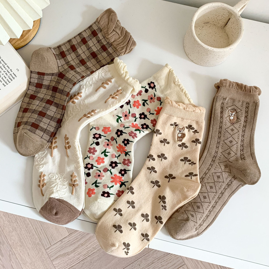 Jual Little Maple - Cute Forest Korean Socks / Kaos Kaki korea lucu ...