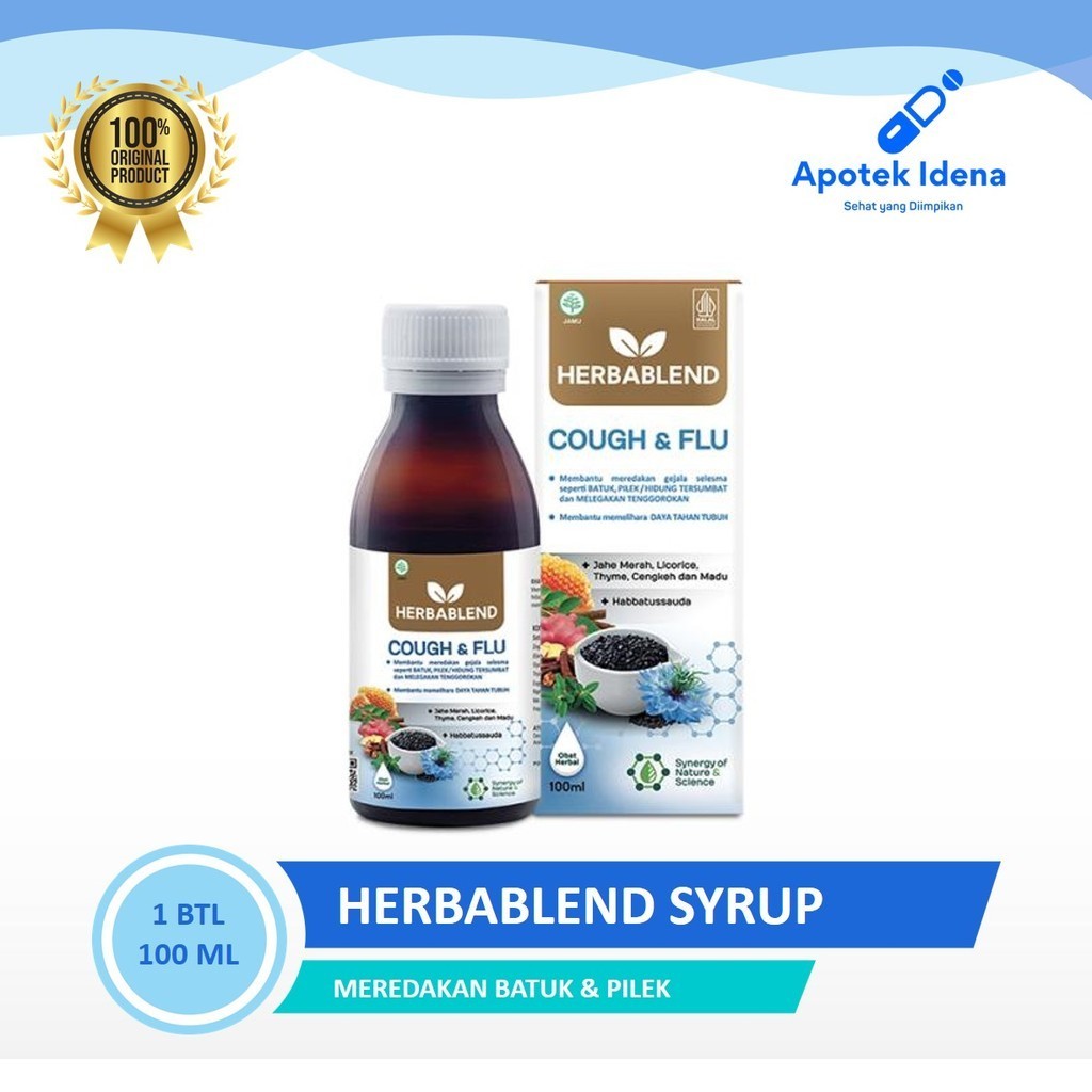 Jual HERBABLEND COUGH FLU 100ML - OBAT BATUK PILEK HERBAL ...