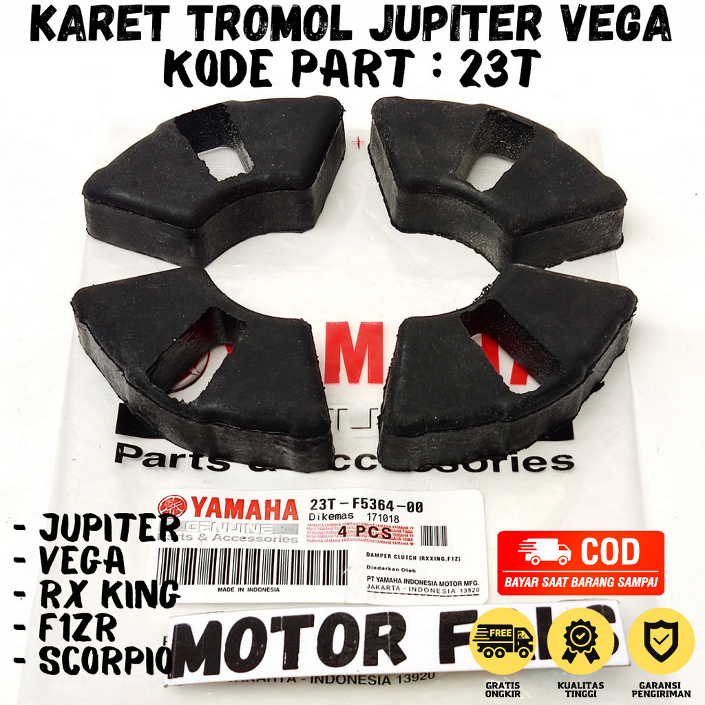 Jual Karet Tromol Yamaha NAP Peredam Jupiter Z, RX King Damper Clutch F1ZR ( 23T-F5364-00 ...