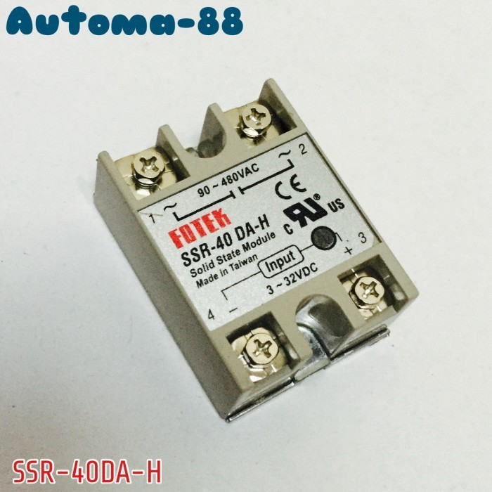 Jual Fotek SSR-40DA-H Solid State Relay DC-AC 40A Made in Taiwan SSR40DAH -OL76 | Shopee Indonesia