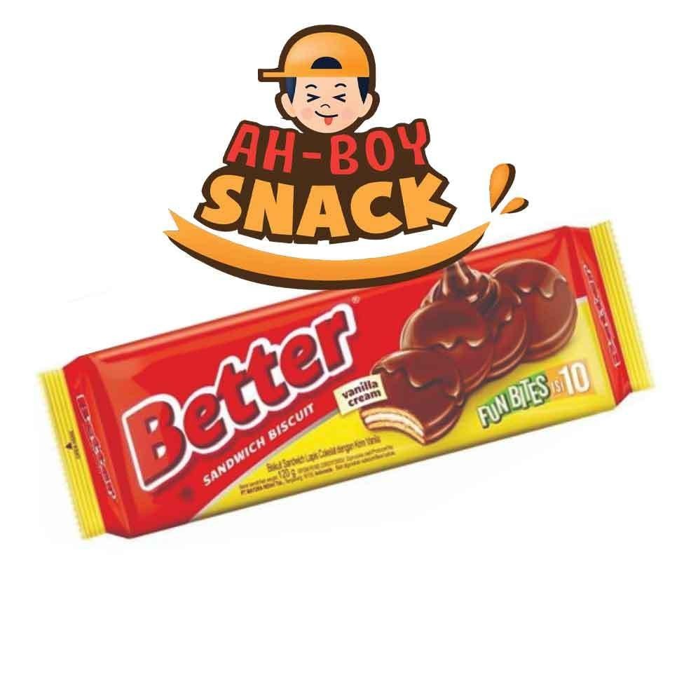 Jual BISKUIT BETTER 100 GRAM ISI 10 TANGKAP - CREAM COKLAT | Shopee ...
