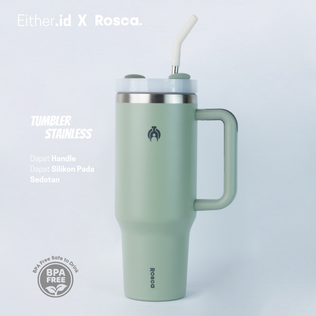 Jual Either.id x Rosca. - Tumbler Stainless Botol Minum Aesthetic ...