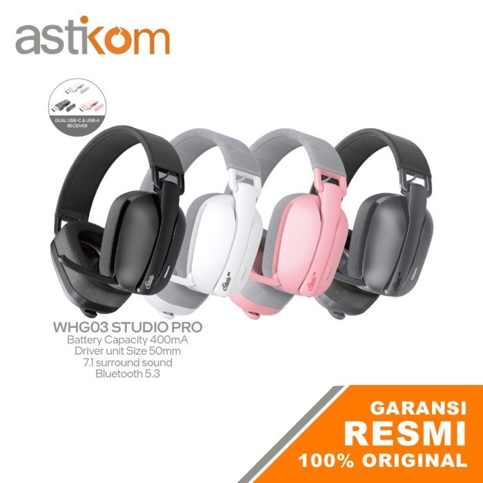 Jual Gaming Headset Fantech WHG03 Pro Studio WHG03 Studio Wireless 7.1 ...