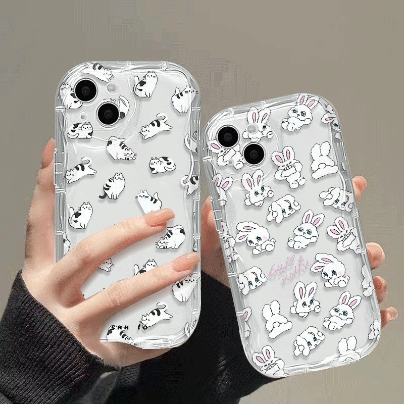 Jual Casing ponsel kucing dan kelinci lucu cocok untuk Samsung A04e A05 A05s A04 A13 5G A12 M12 ...