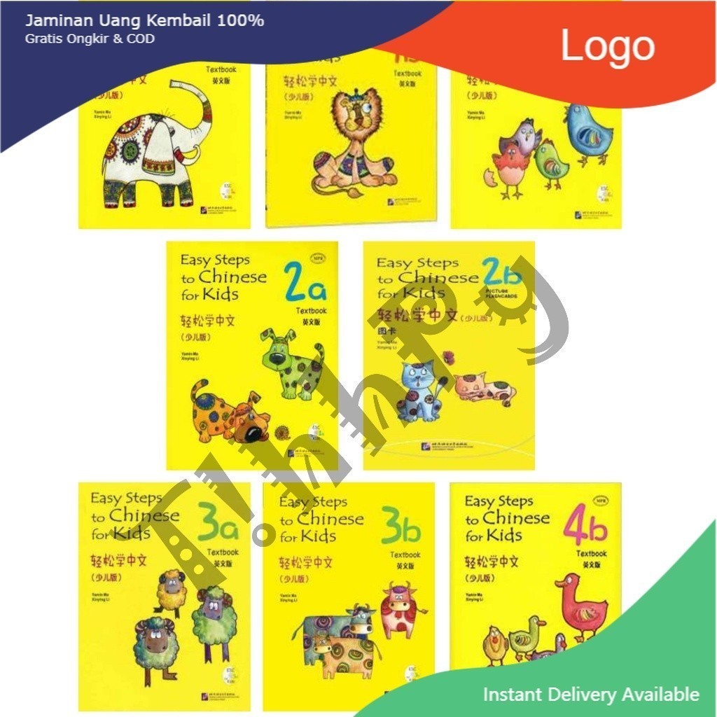 Jual Easy Steps to Chinese for Kids 1a 1b 2a 2b 3a 3b 4a 4b Textbook / Full Warna | Shopee Indonesia