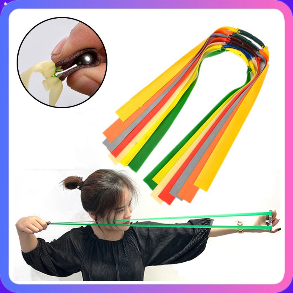 Jual Tali Ketapel 5PCS Karet Ketapel Slingshot Rubber Flat Elastic Band ...