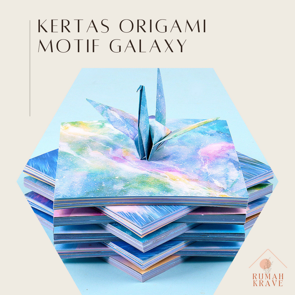 Jual RUMAH KRAVE - (72pcs) Kertas Origami Motif Galaxy Luar Angkasa ...