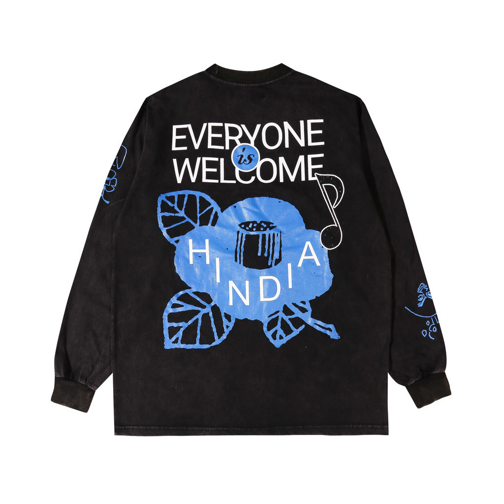 Jual Hindia - Come As You Are Longsleeve Washed - T-Shirt - Black ...