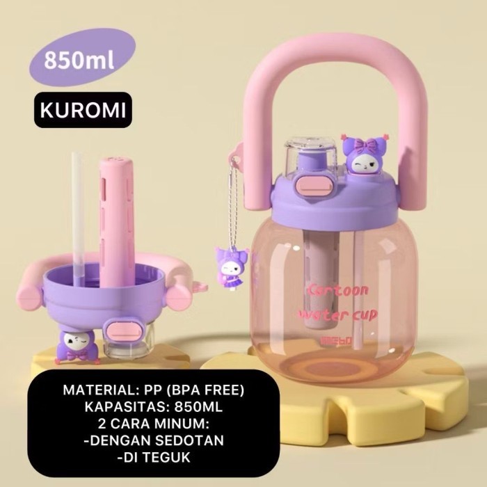 Jual Botol Minum Infused Handle Transparant BPA FREE Sanrio 0ml Tumer ...