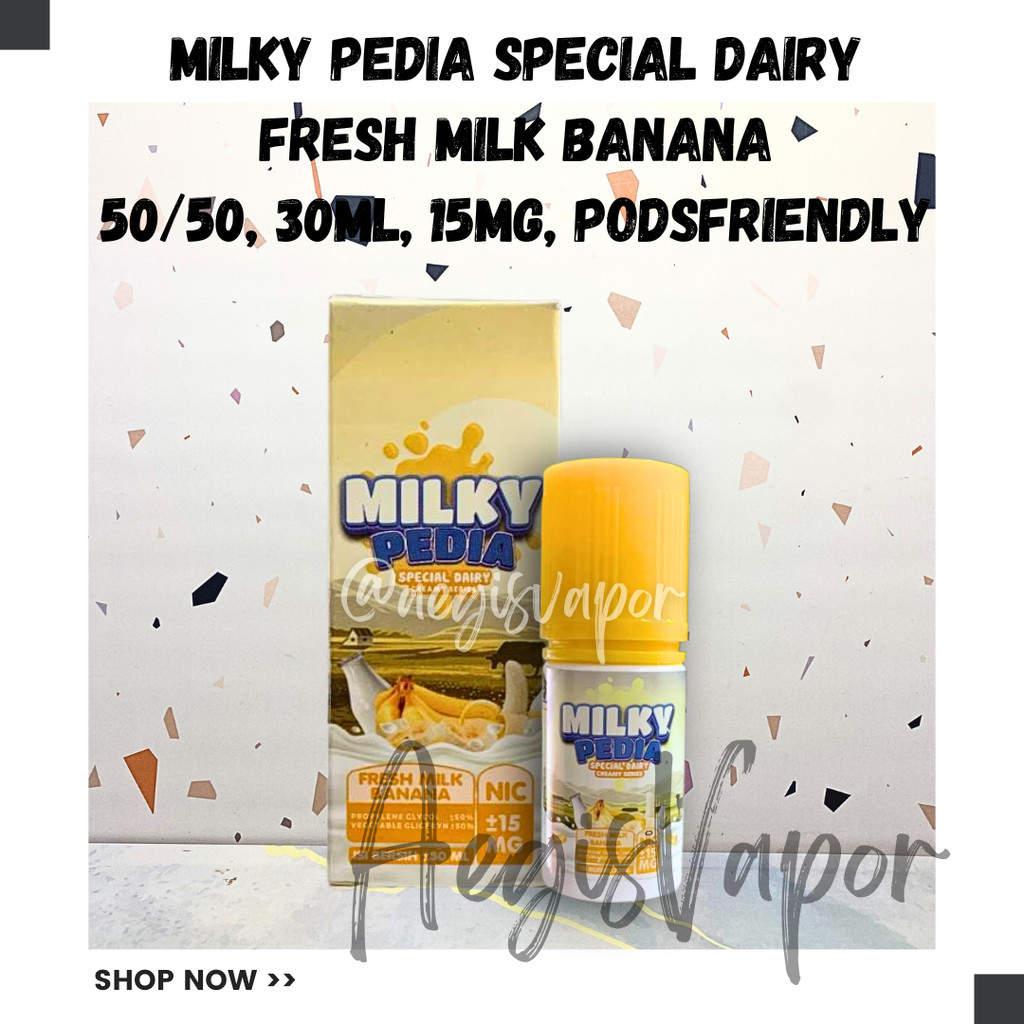 Jual MilkyPedia Fresh Milk Banana 30ml 15mg | Shopee Indonesia