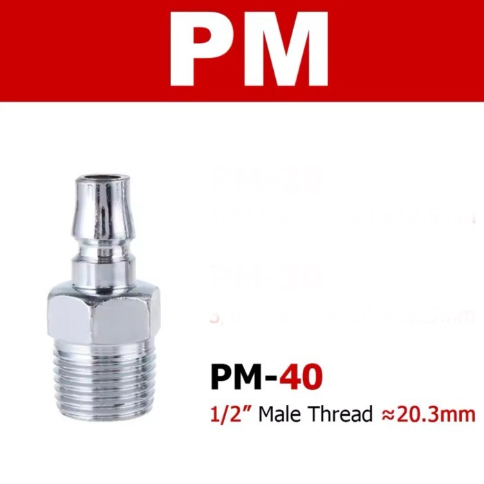 Jual YOLO PM-40 PM - 40 1/2 inch 1/2" Coupler Kopler Sambungan Selang ...