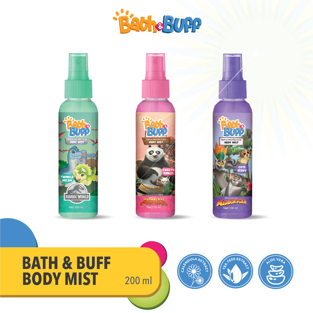 Jual MFI - Bath & Buff Triple Protection Body Mist | Netto 100ml ...