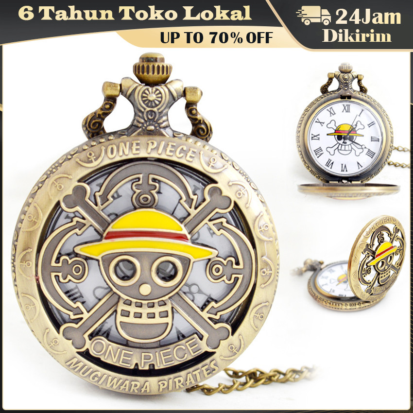 Jual Jam Saku One Piece Monkey D. Luffy / Kado Ulang Tahun untuk ...