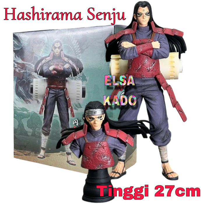 Jual Hashirama Senju Action Figure Naruto Stand Pvc 2 Heads Collectible ...