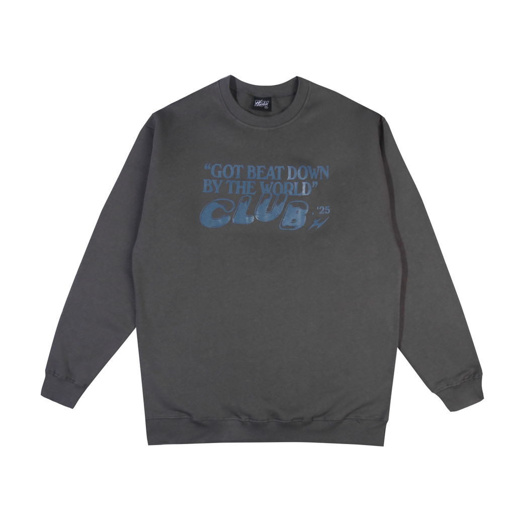 Jual Hindia - Beat Down Club - Sweatshirt - Dark Grey | Shopee Indonesia