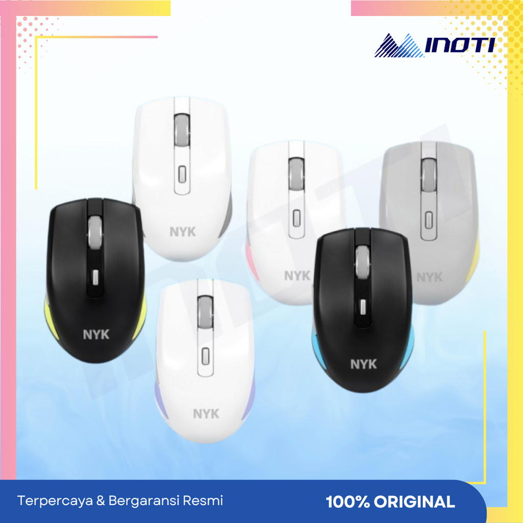 Jual Mouse Bluetooth Wireless NYK Dual Mode C60 Garansi 1 Tahun Hitam ...