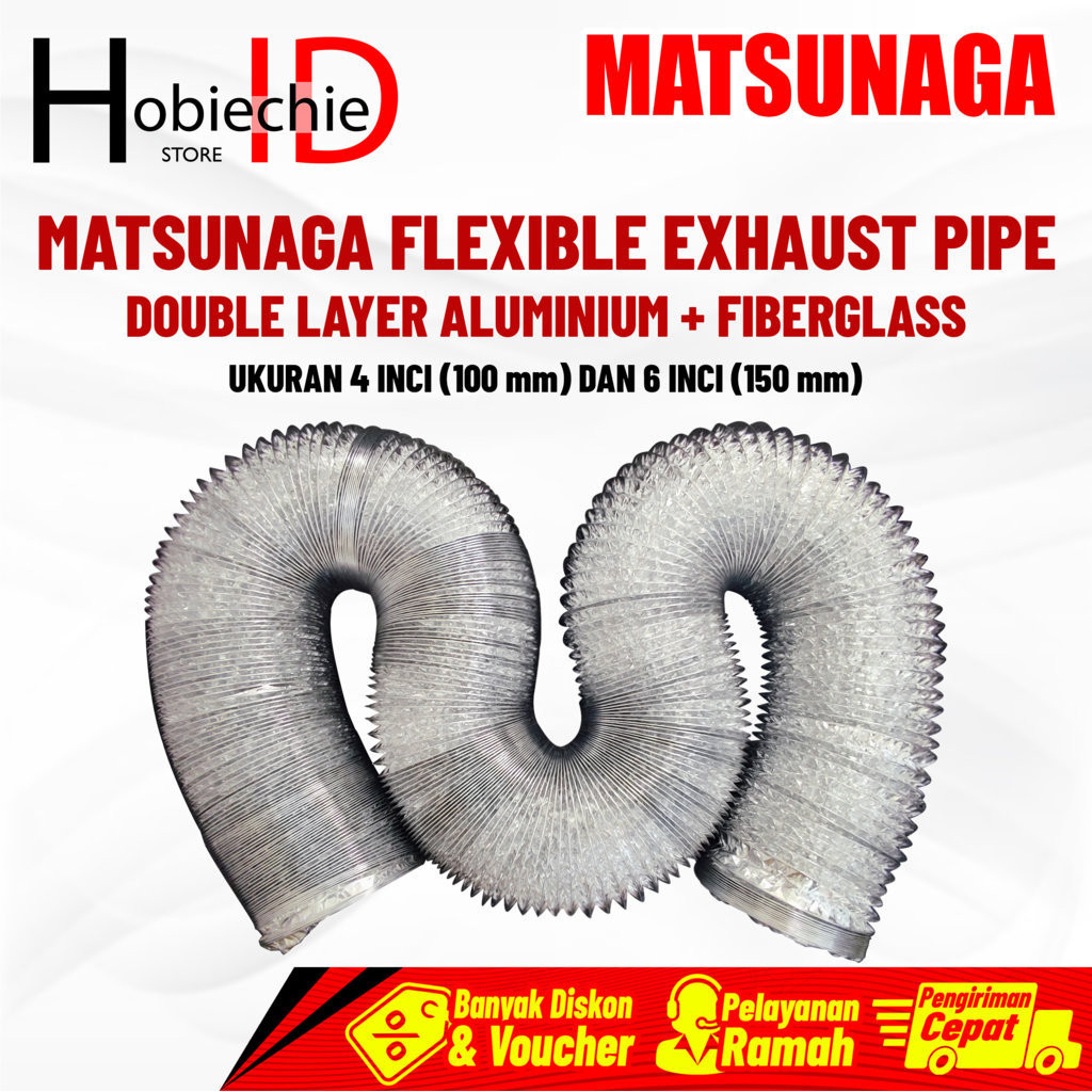 Jual Pipa Flexible Exhaust LAPISAN SERAT KACA / FIBERGLASS MATSUNAGA ...