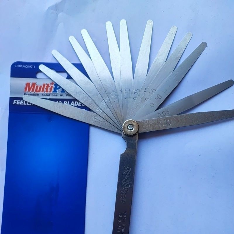 Jual Multipro Feeler Gauge 13 Blade Feeler Gauge BRAND Alat Pengukur ...