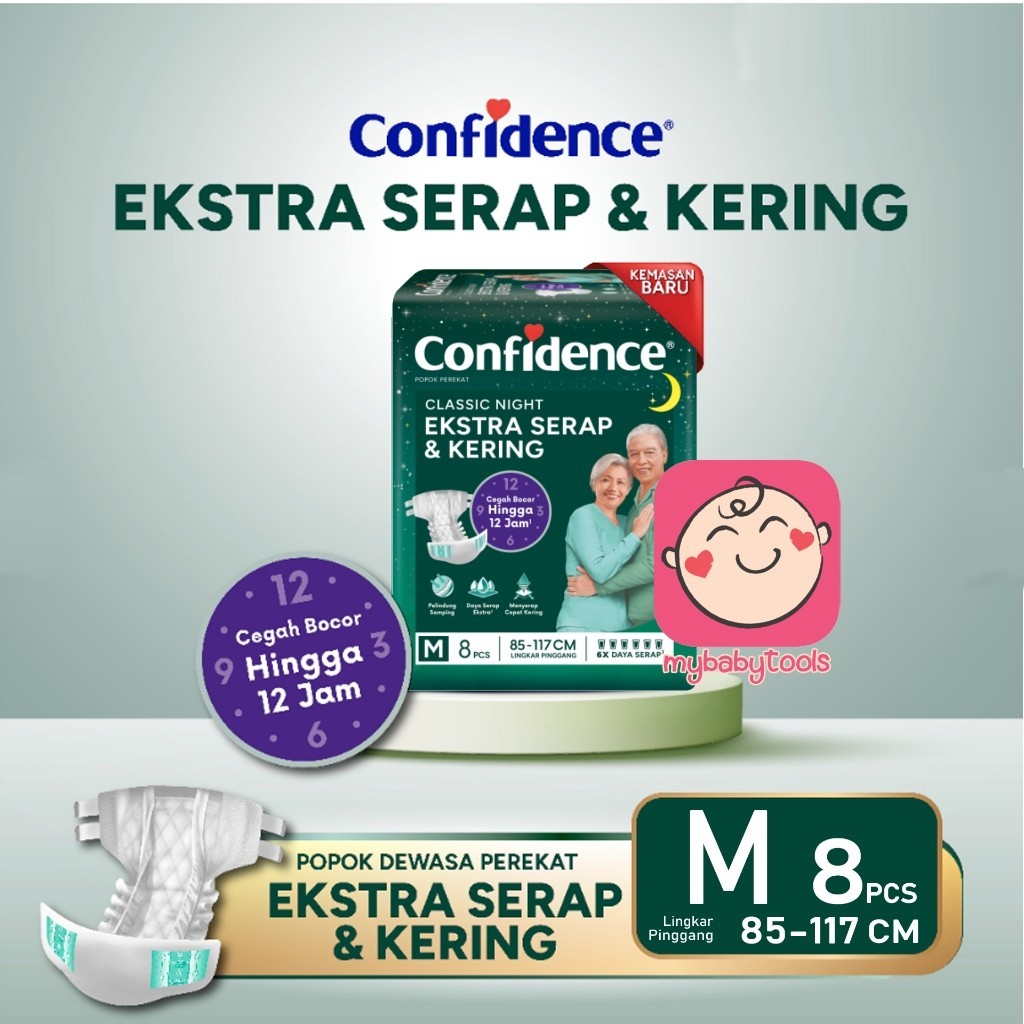 Jual CONFIDENCE ADULT DIAPERS CLASSIC DAY NIGHT M8 L7 XL6 POPOK DEWASA ...