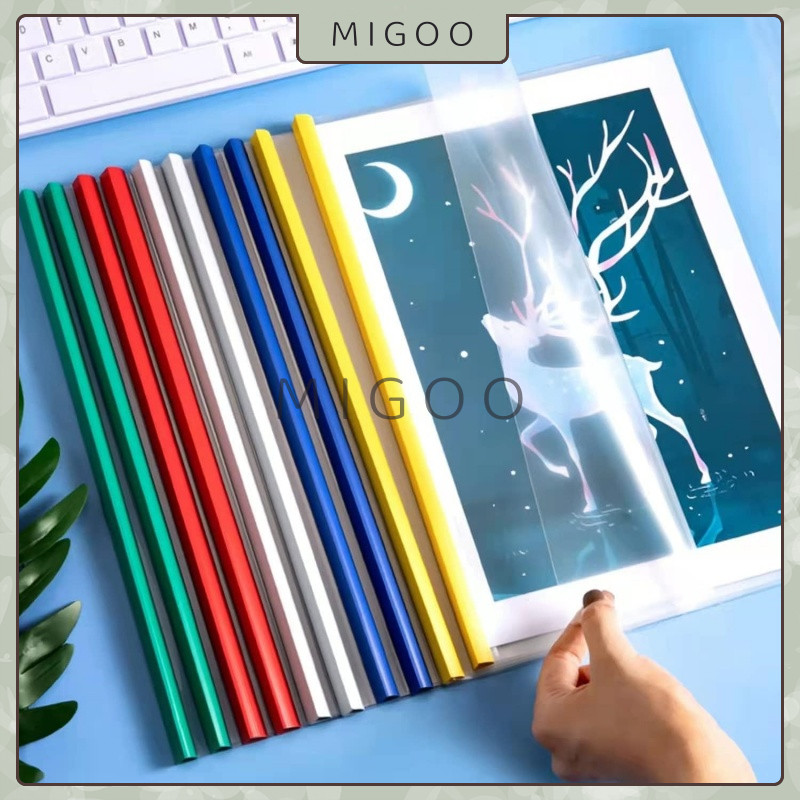 Jual MiGoo Slide Slip File Folder Map Plastik Kliping Ukuran A4 Tulang ...