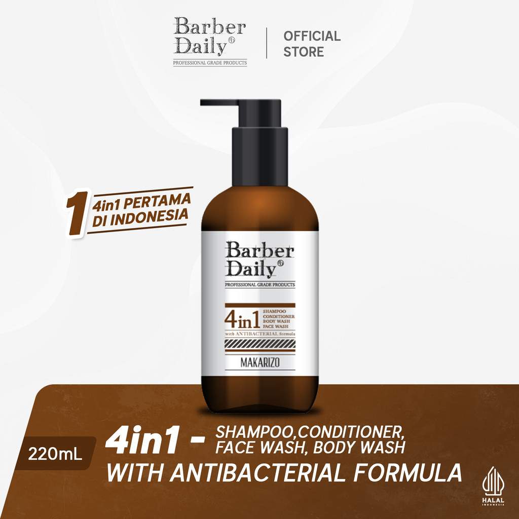 Jual Barber Daily 4in1-Pertama di Indonesia (Shampoo, Conditioner ...