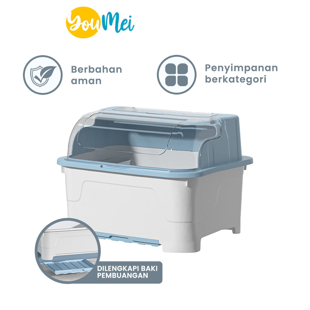 Jual Rak Piring Plastik / Rak Pengering Piring Mangkok Sendok Dengan ...