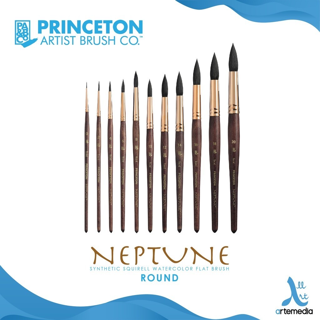 Jual Princeton Neptune 4750R Round Synthetic Squirrel Watercolor Brush ...