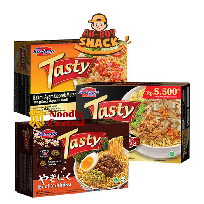 Jual SEDAAP TASTY BAKMI 115GR - TASTY BAKMI AYAM GEPREK MATAH & BEEF ...