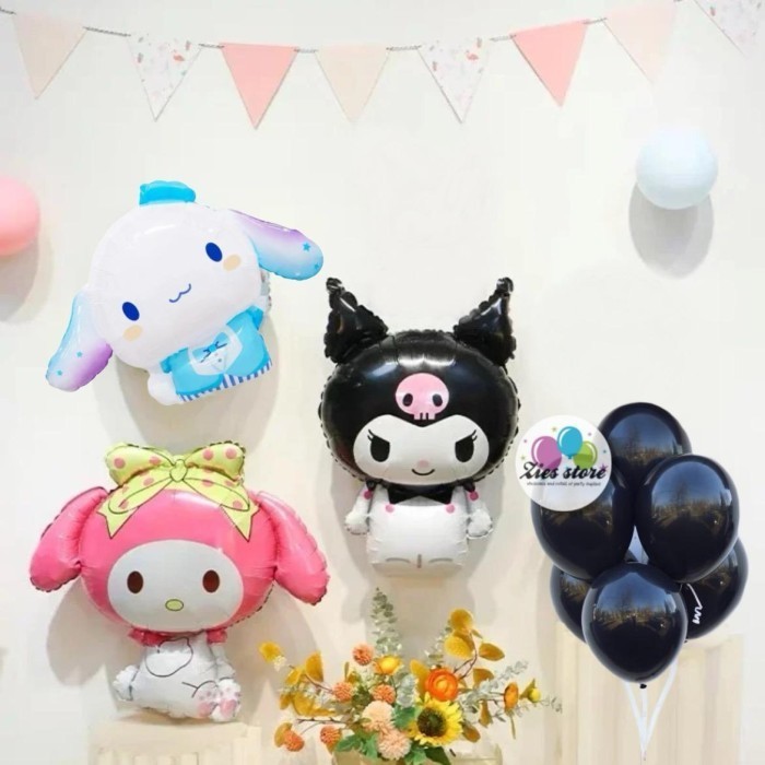 Jual Balon Foil Karakter Sanrio / Balon Foil Kuromi Melody Cinamoroll ...