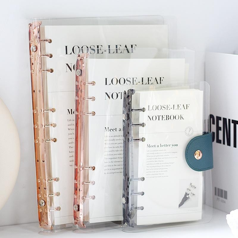 Jual Elegant Binder A5 Binder A6 Transparan Binder with Clip Note Book ...