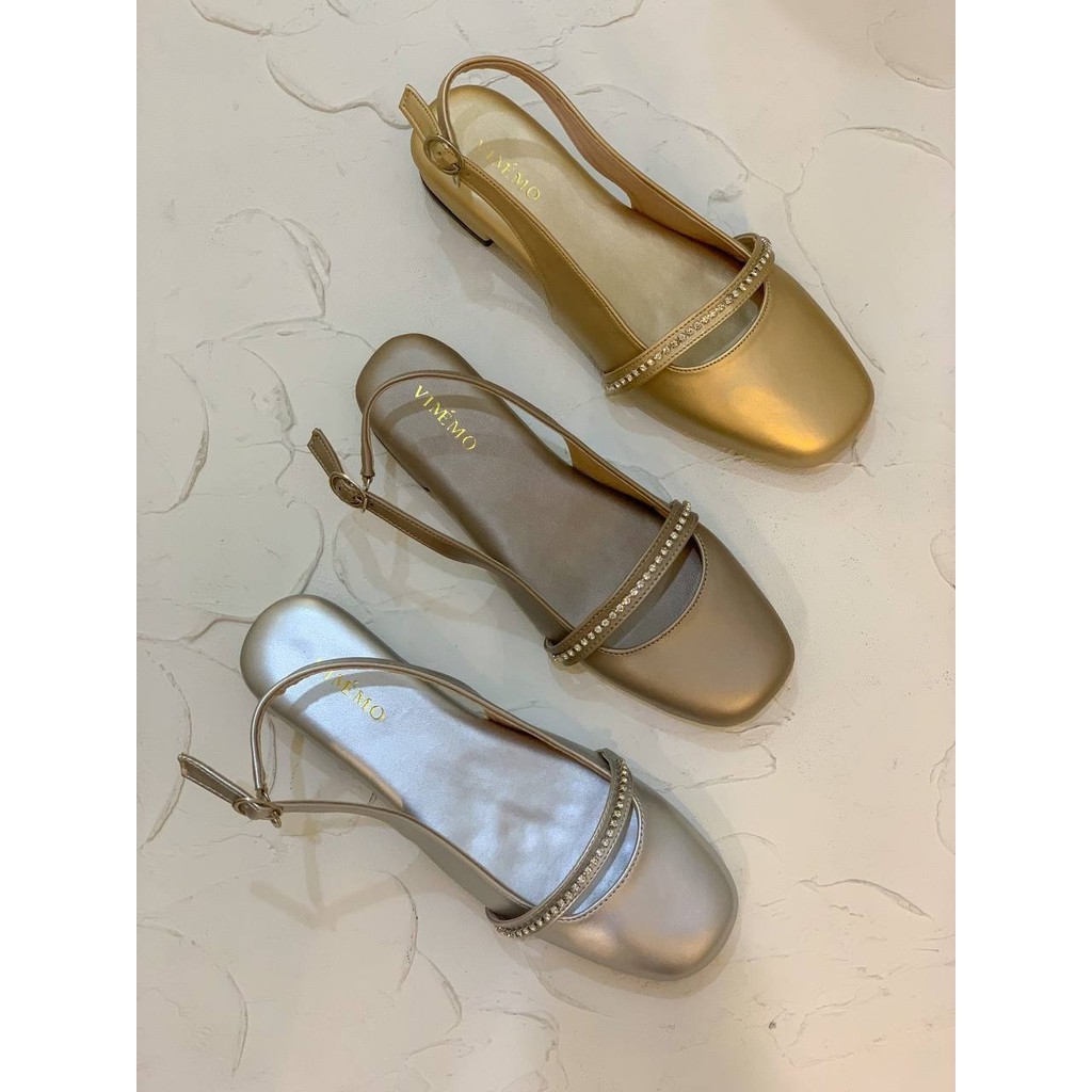 Jual Vimemo Sachi - Sandal Mules Heels 2cm | Shopee Indonesia