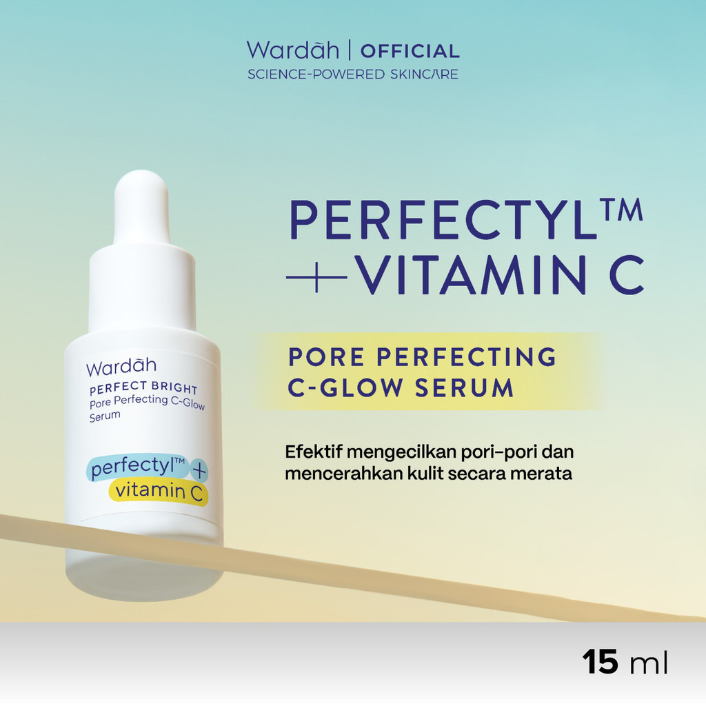 Jual Wardah Perfect Bright Pore Perfecting C-Glow Serum Perfectyltm + Vitamin C 15ml | TnT ...