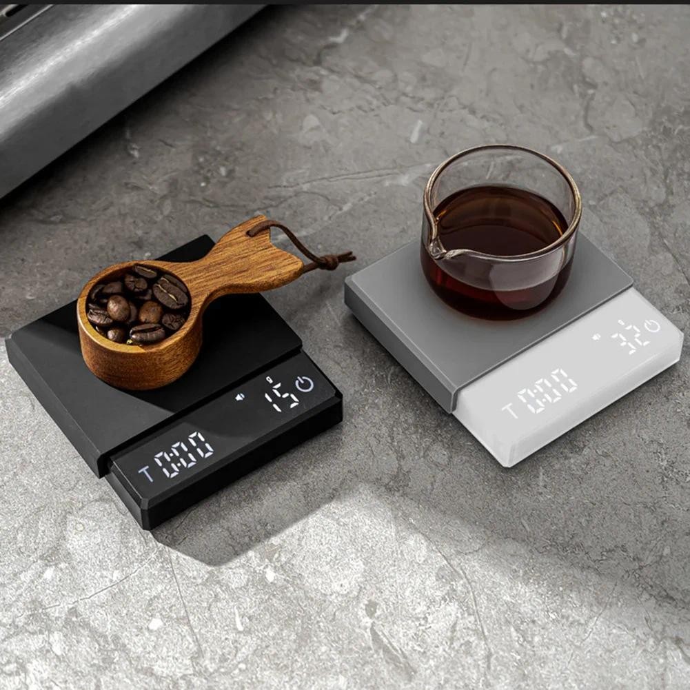 Jual Digital Coffee Scale 0.1g High Precision Drip Espresso Scale USB ...