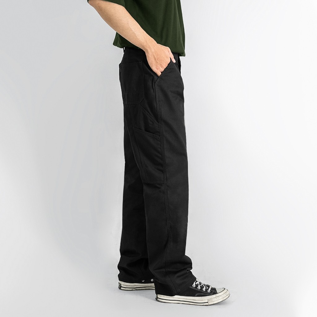 Jual LIAN - CHIPPY Carpenter Pants Solid Black Twill | Shopee Indonesia