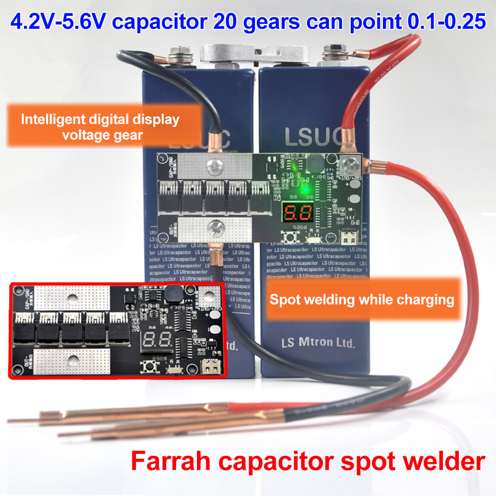 Jual DIY 5V Handheld Spot Welding Machine Portable Farad Capacitors ...