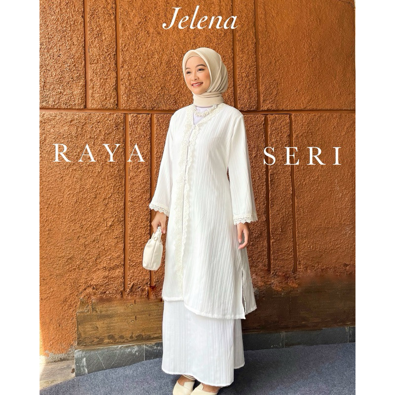 Jual UN34TE JELENA ONE SET | Raya series | Jelena Outfit | Tunik | Rok ...