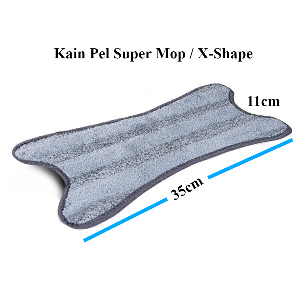Jual Kain Pel Super Mop / Refill Kain Pel Lantai Super Mop X-Shape ...