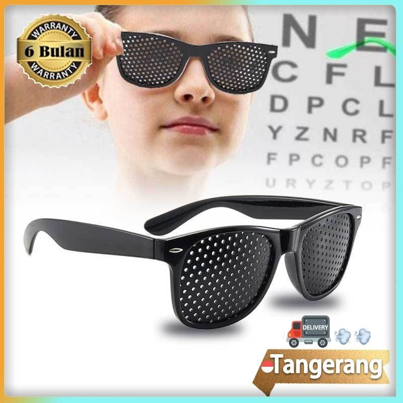 Jual Kacamata Terapi Untuk Minus Dan Silinder Pinhole Glasses Kacamata Kesehatan Membantu ...