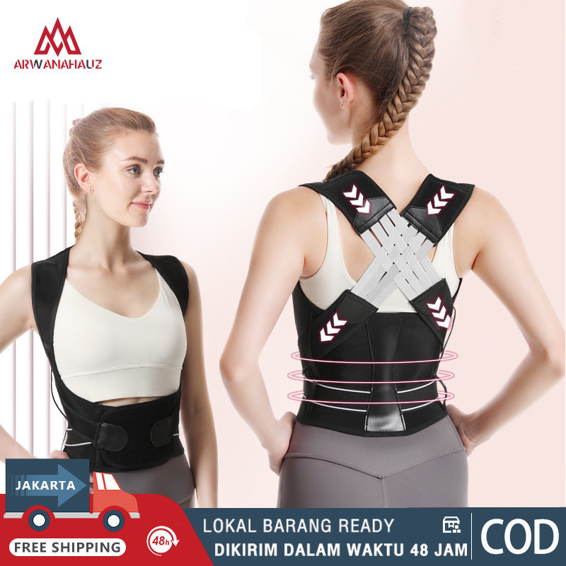Jual Back Brace Alat Terapi Penegak Korset Punggung Posture Corrector Back Support Penyangga ...