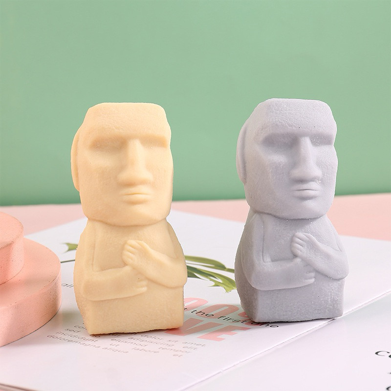 Jual Mainan Squishy Pencet Rock Man Bentuk Patung Manusia Batu isi ...