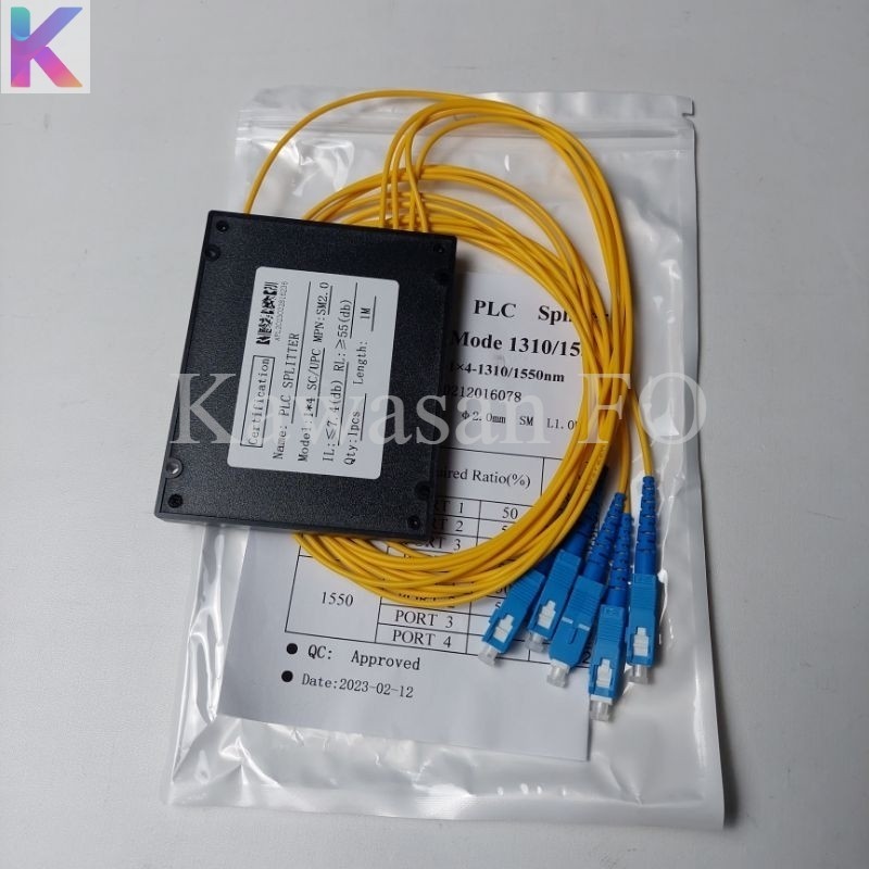 Jual Passive/Splitter 1:4 Modular Besar SC UPC Fiber Optik | Shopee Indonesia