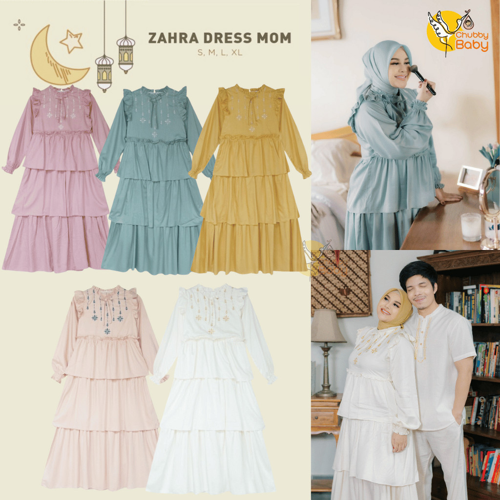 Jual Bohopanna Raya Collection - Zahra Dress Mom | Dress Muslim | Shopee Indonesia