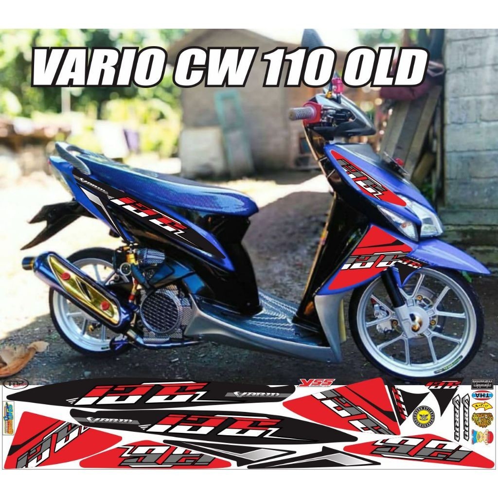 Jual LIS VARIASI STRIPING MOTOR VARIO KARBU 110 OLD MOTOR VARIO 110 OLD STRIPING STIKER VARIO CW ...