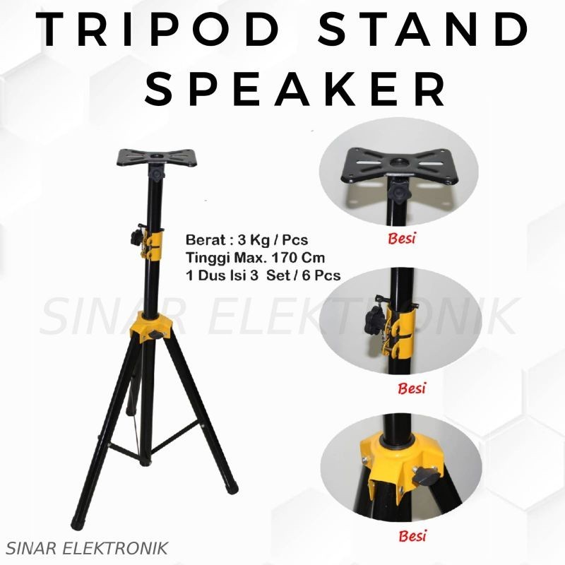 Jual STAND SPEAKER TRIPOD SPEAKER OSMOND 502 K FULL BESI DUDUKAN SPEAKER | Shopee Indonesia