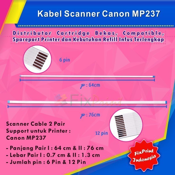 Jual Kabel Scanner Canon MP237 MP 237 (2 Pair) | Shopee Indonesia