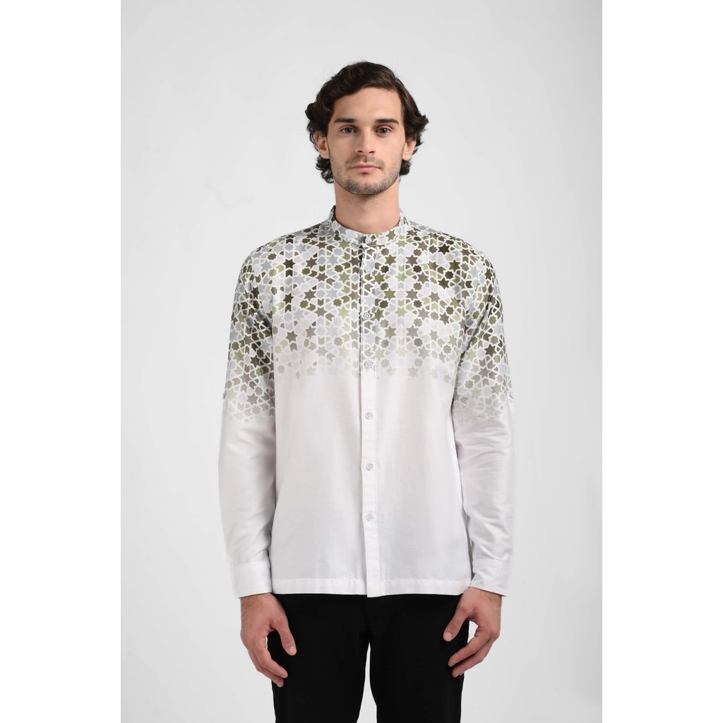 Jual MANZONE Kemeja Shanghai lengan Panjang Pria AZKA - White | Shopee ...