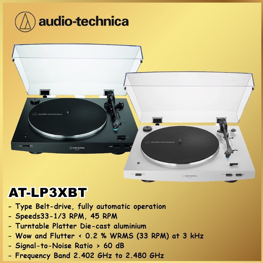 Jual Audio Technica AT-LP3XBT LP3X BT Analog Automatic Belt-Drive ...