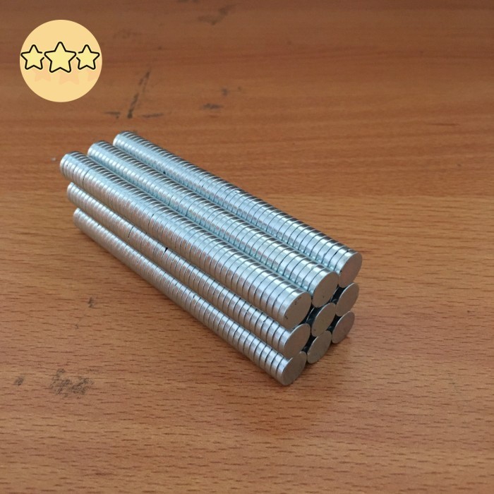 Jual Magnet neodymium bulat 10x2 mm 10x2mm 10mmx2mm 10*2mm 10 2 10mm x ...