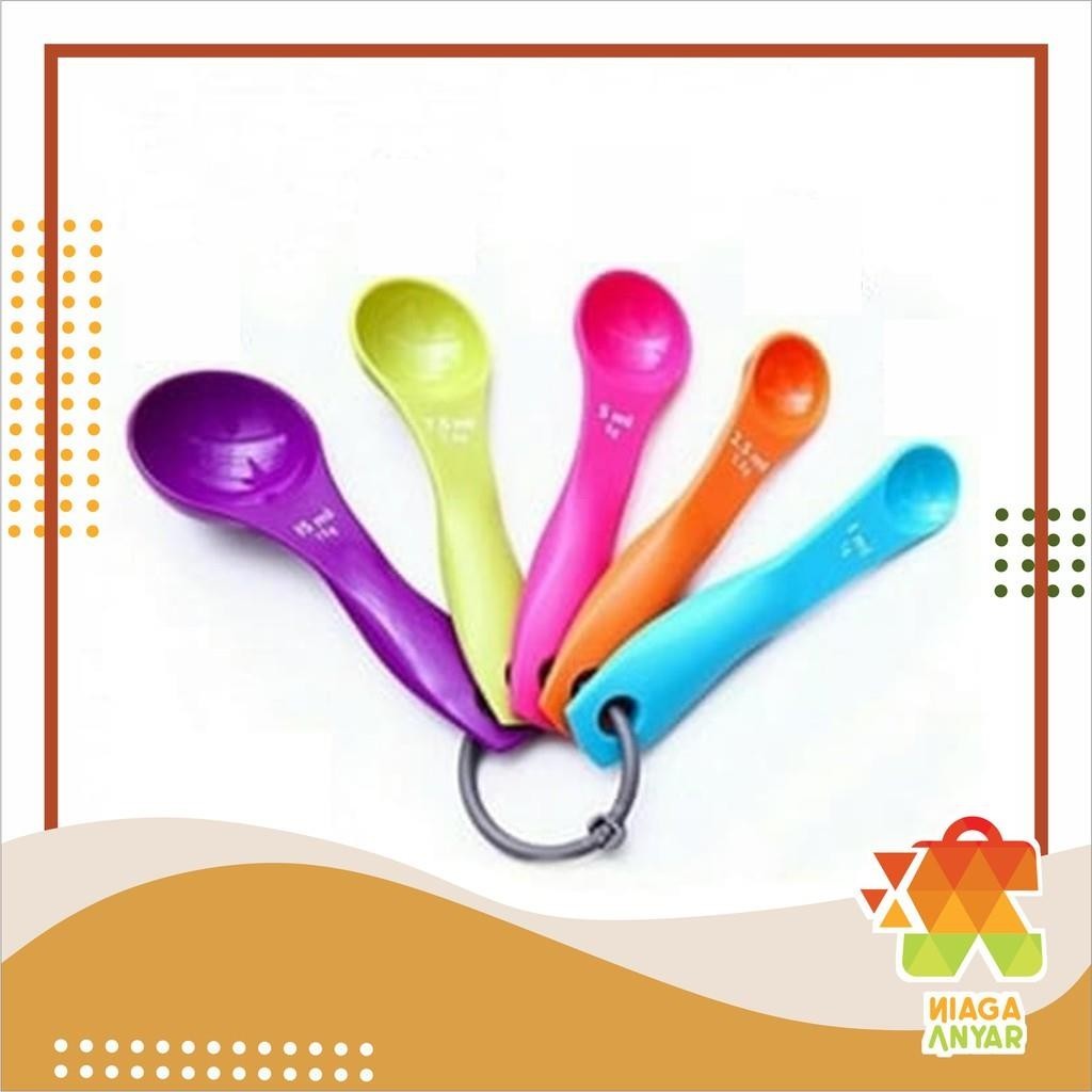 Jual NAS Sendok Takar / Sendok Ukur / Measuring Spoon 5 pcs | Shopee ...
